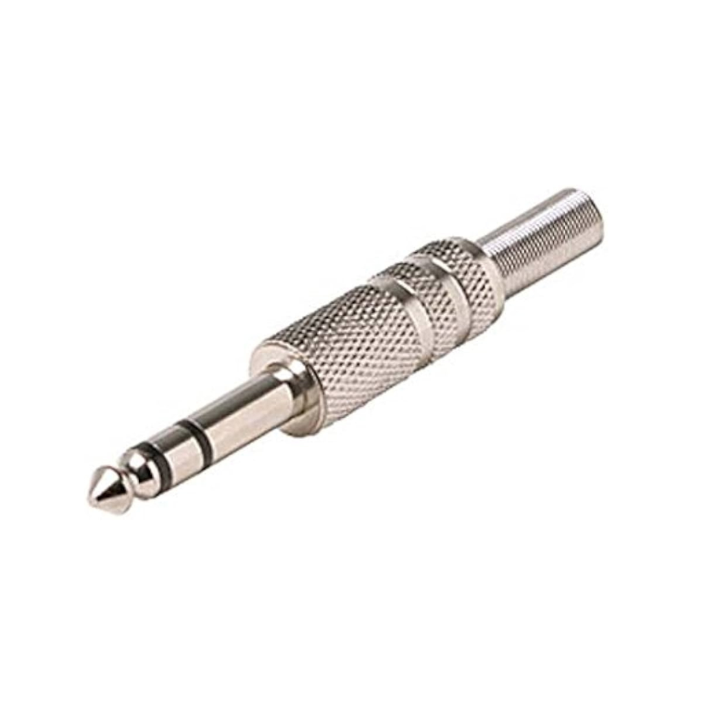 CONECTOR PLUG METAL 1/4 STEREO | N.A P-103T - BrothersCR